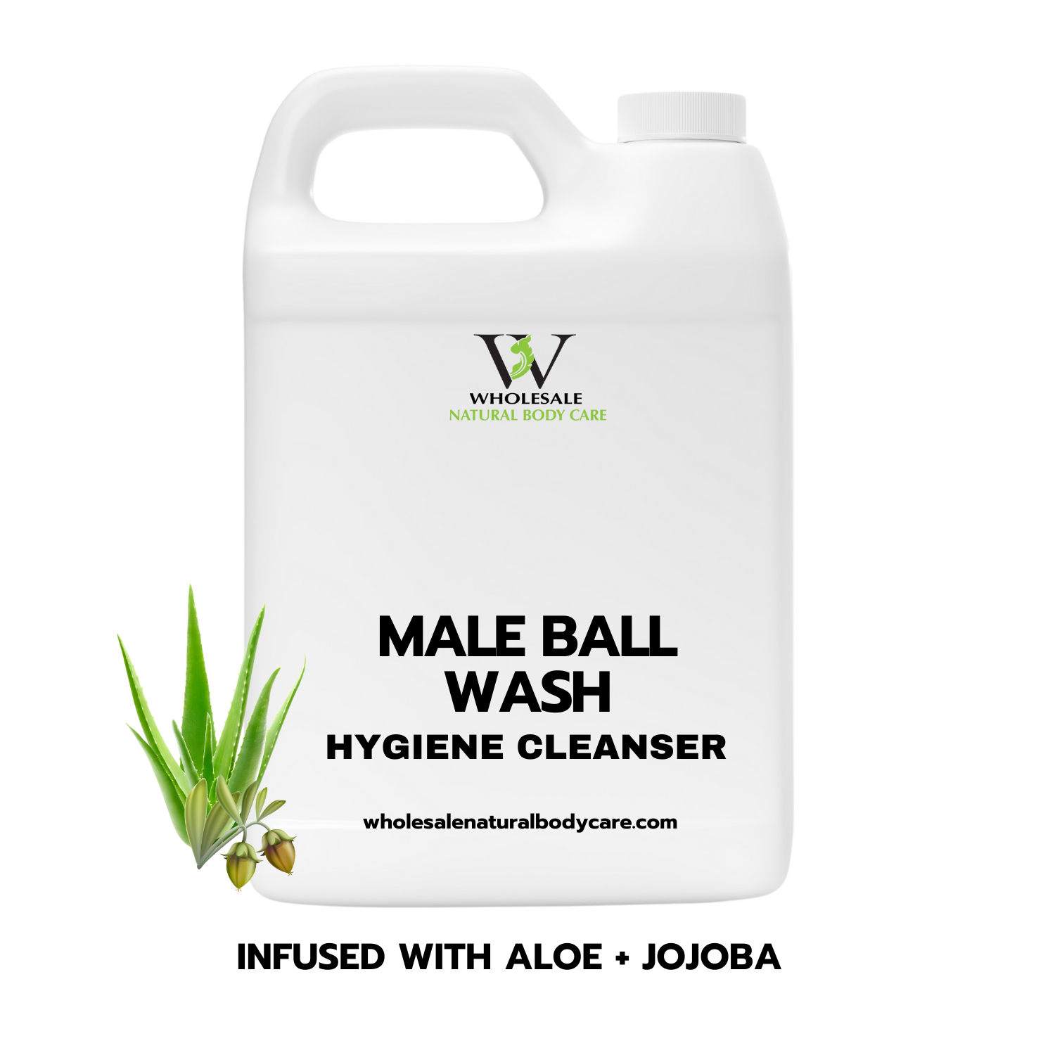 Natural Male Ball Wash - Unscented | Wholesale Natural Body Care